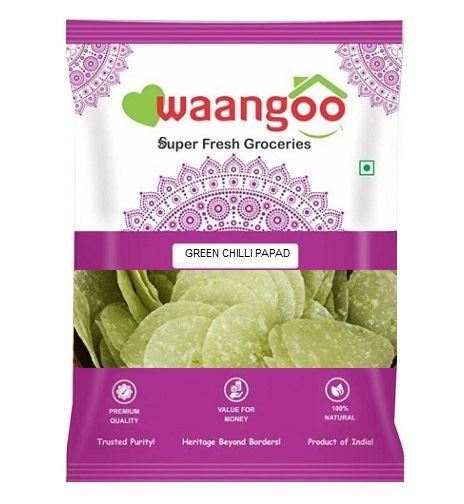 Waangoo Green Chilli Vadam/Papad(Appalam) - 200 g