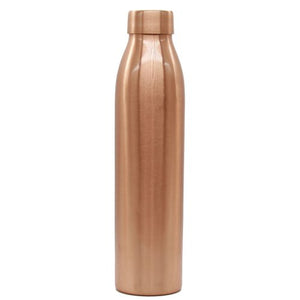 Copper Drinking Water Bottle With Matt Finish With Outer Cap Pure Copp